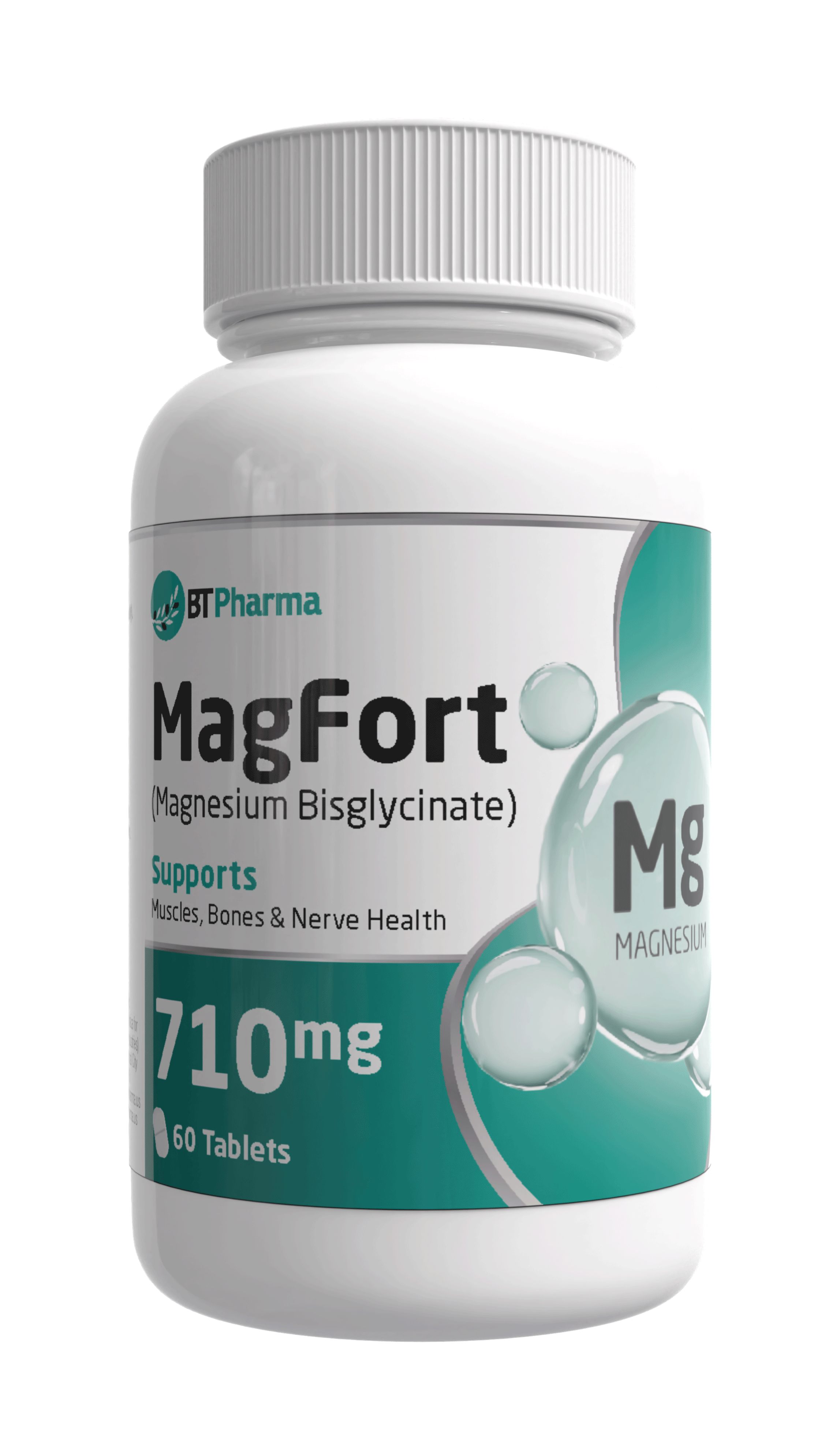 BTPharma MagFort® Tablets | Magnesium Bisglycinate