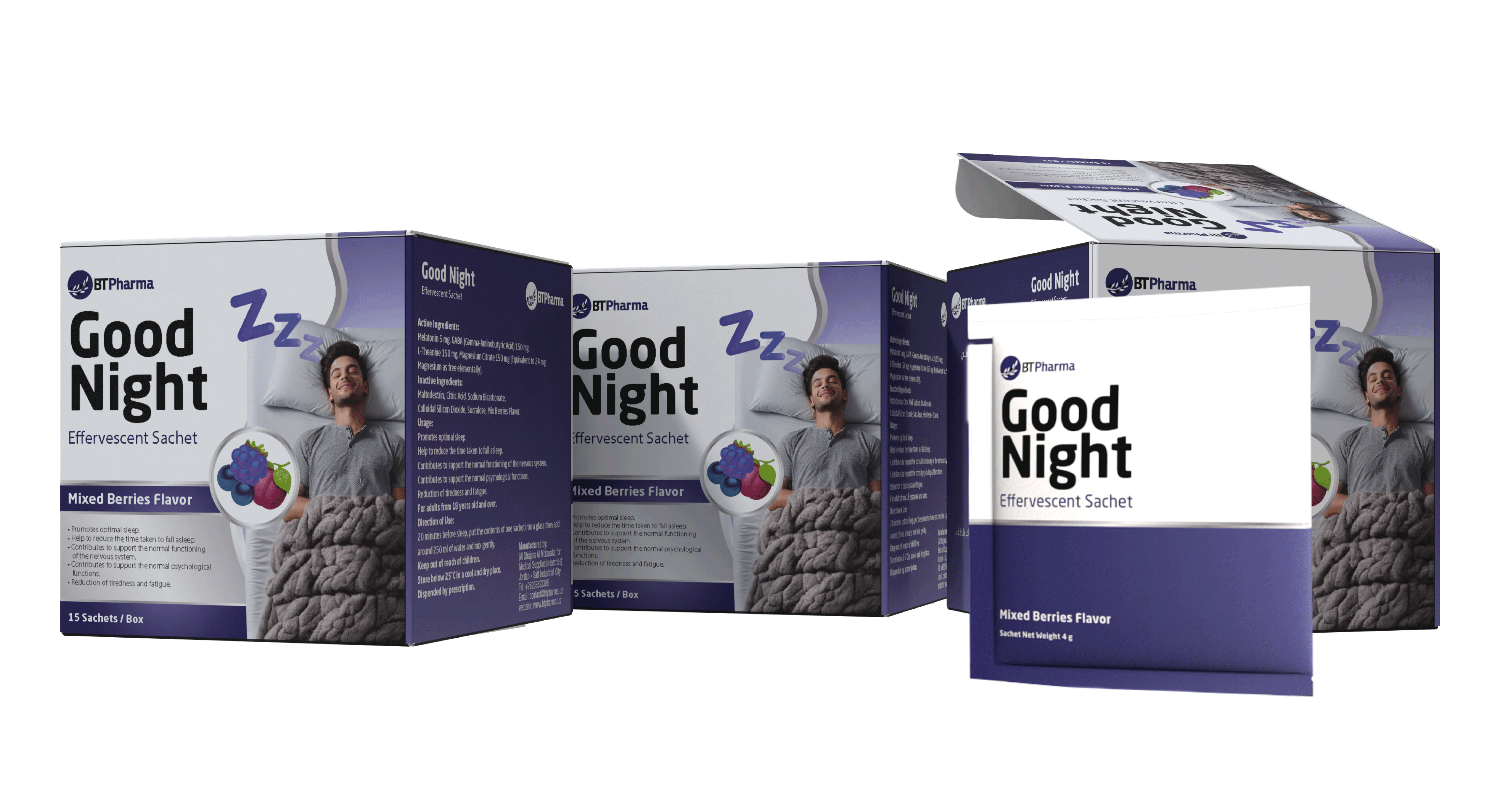 BTPharma Good Night® Sachets | Fast Sleep Support